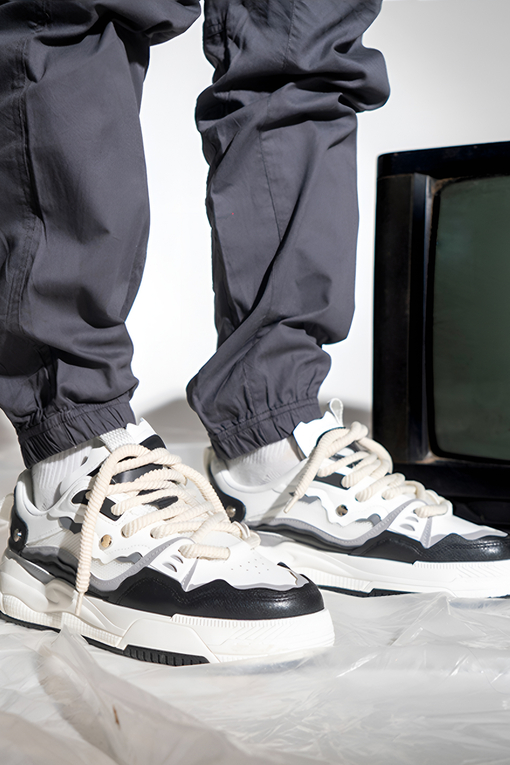 thewhitepole - Funky Dunks II TWP Black Sneakers - The White Pole