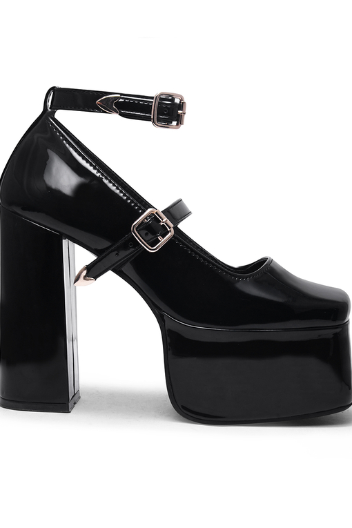 thewhitepole - Midnight Stride II TWP Block Black Heel - The White Pole