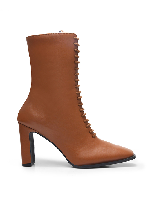 thewhitepole - Sylvie Tan Lace Up Boots - The White Pole